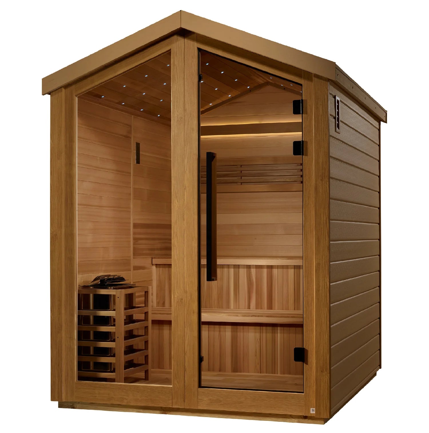 6 Person "Kaarina" Barn Style Outdoor Traditional Sauna – Modern Reform