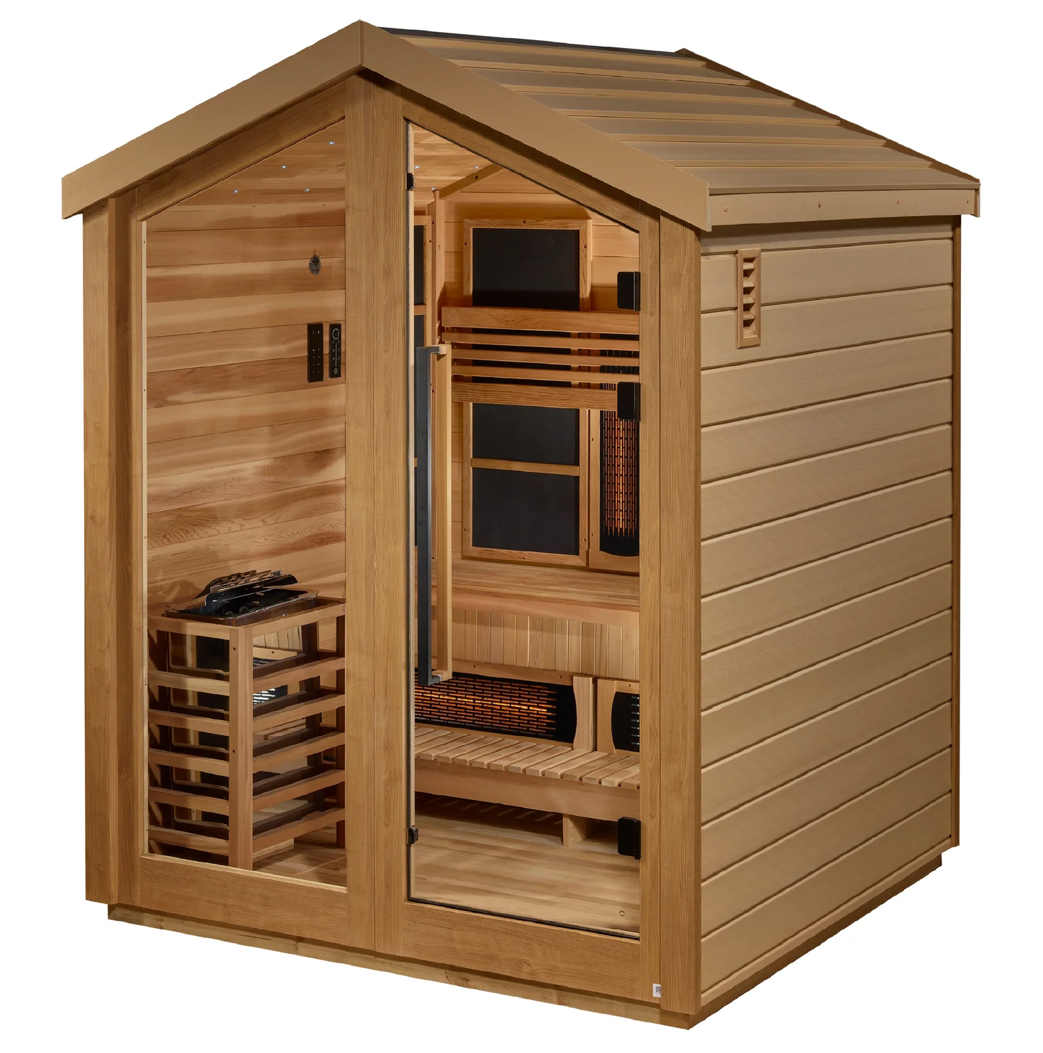 3 Person Loviisa Traditional -OR- Full Spectrum IR Sauna Outdoor Sauna ...