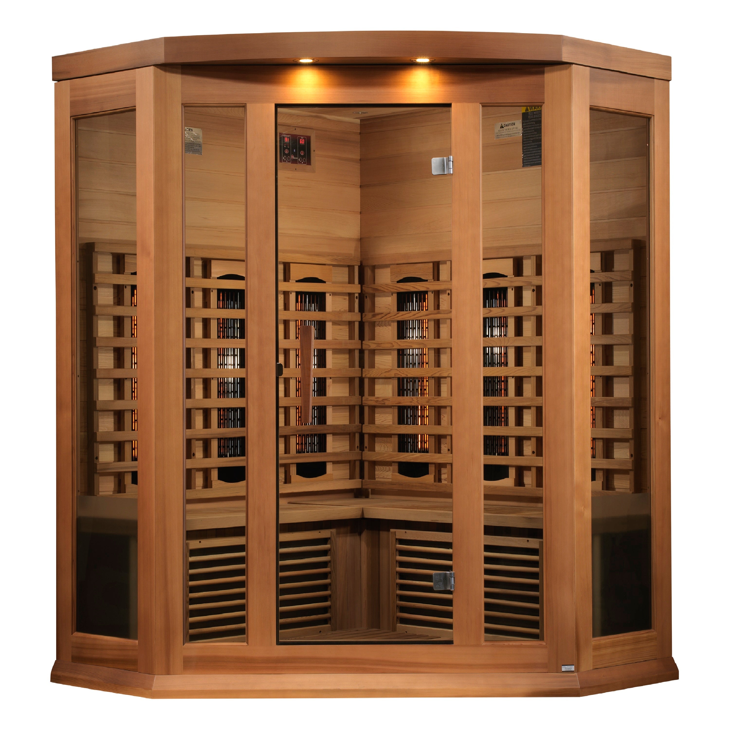 3 Person "Avignon" Corner Full Spectrum Infrared Sauna | Maxxus ...